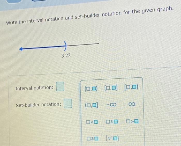 Solved Write the interval notation and set-builder notation | Chegg.com