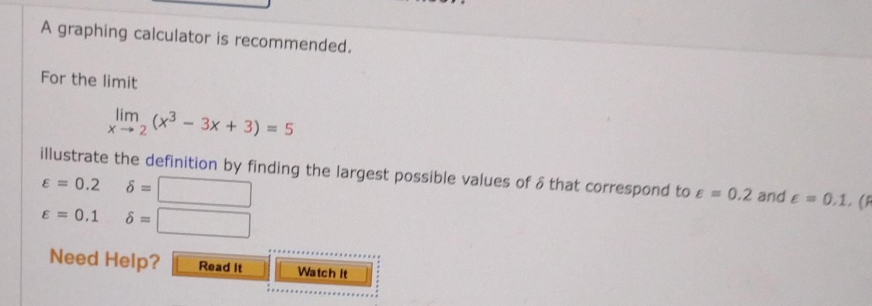Solved A graphing calculator is recommended. For the limit | Chegg.com