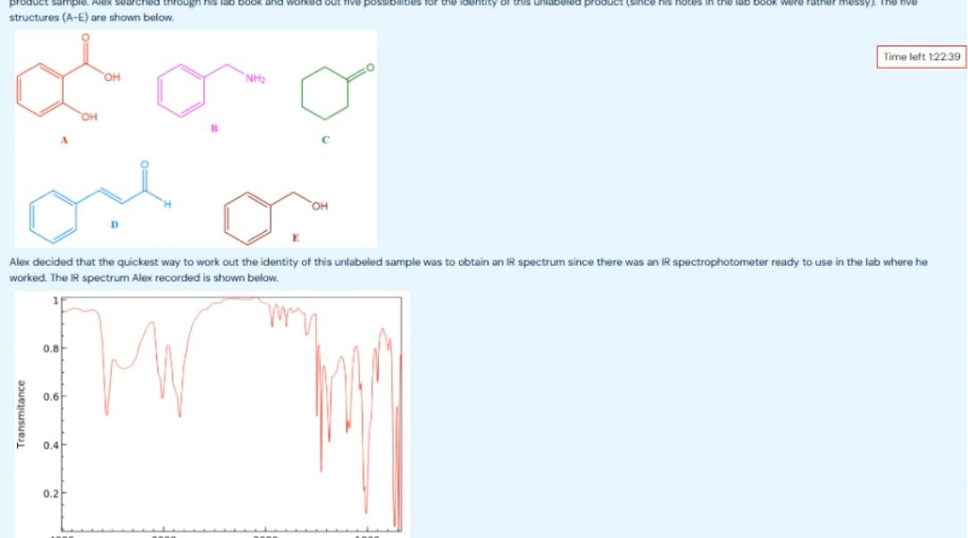 Solved structures ( \( \mathrm{A}-\mathrm{E} \) ) ﻿are shown | Chegg.com