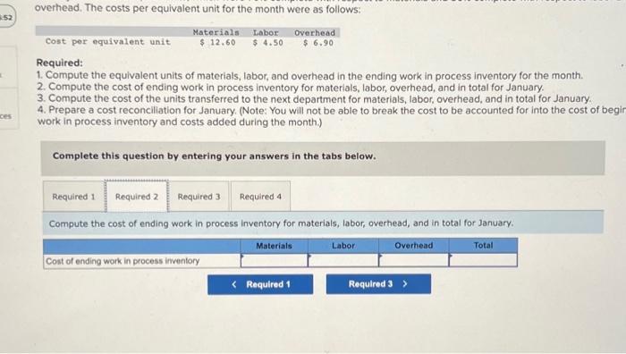 Solved Exercise 4-12 (Algo) Equivalent Units; Assigning | Chegg.com