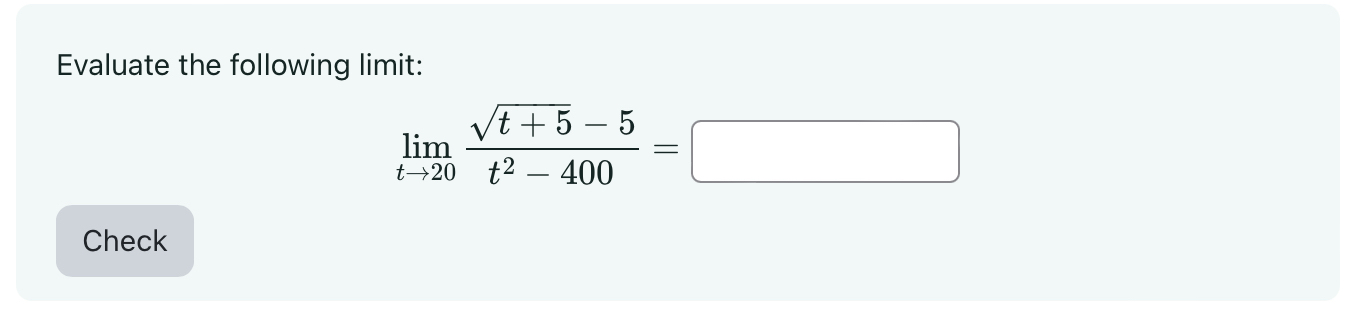 Solved Evaluate the following limit: DONT USE LHOSPITALS | Chegg.com