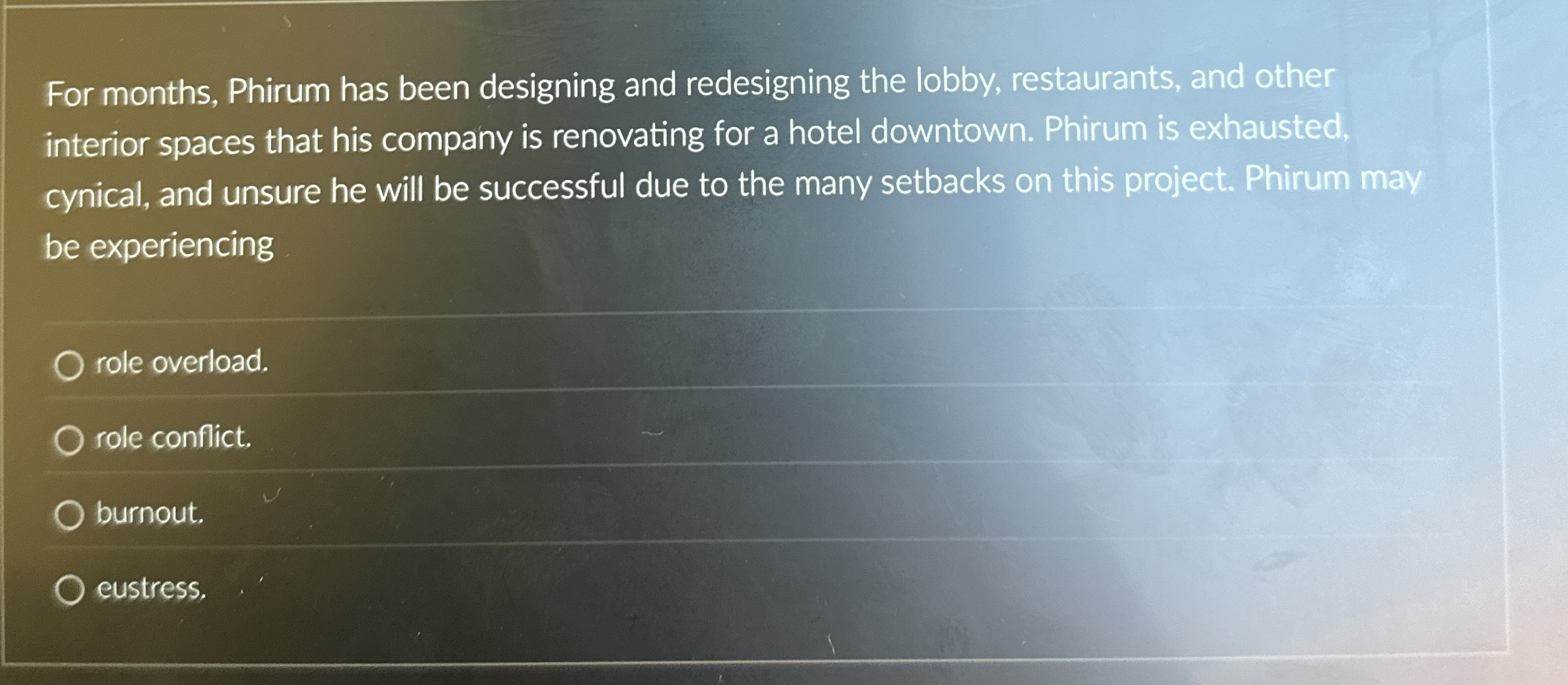 Solved For months, Phirum has been designing and redesigning | Chegg.com