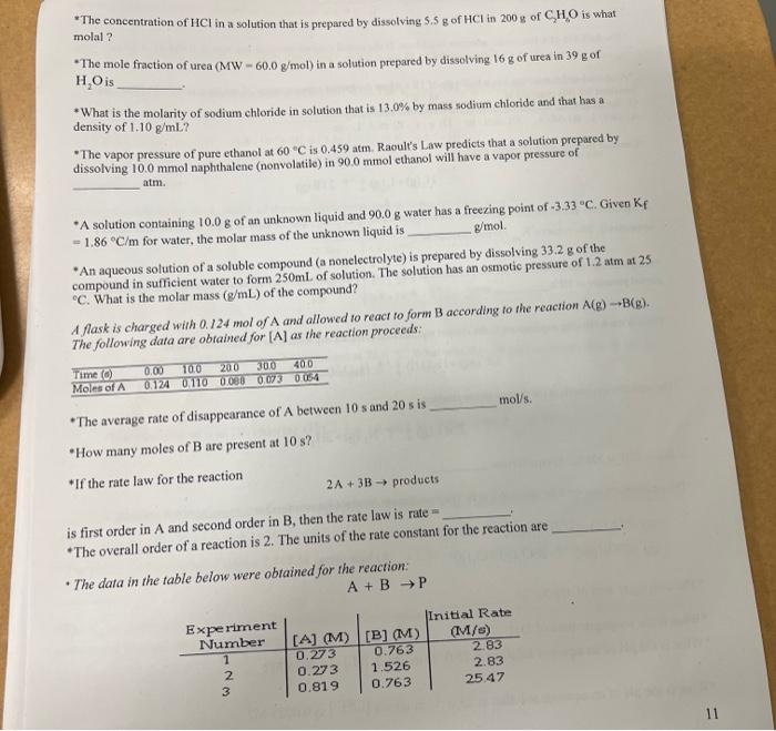 Solved \"The concentration of \\( \\mathrm{HCl} \\) in a | Chegg.com