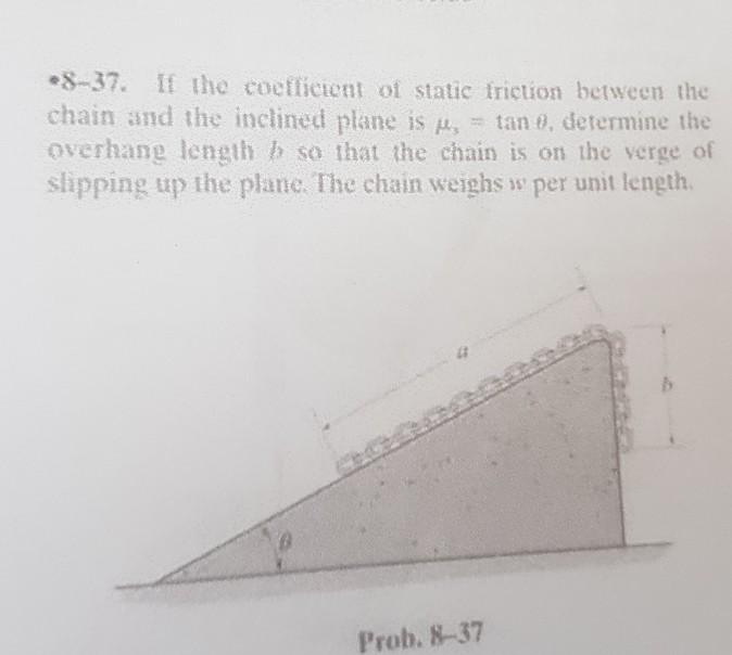 Solved •8-37. If the coefficient of static friction between | Chegg.com
