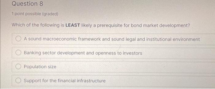 Solved 1 point possible (graded) Which of the following | Chegg.com
