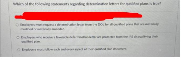 Solved Which of the following statements regarding | Chegg.com