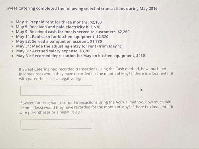Solved Read each scenario, decide whether the company is | Chegg.com