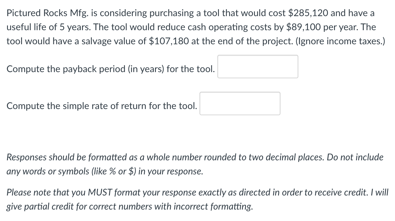 Solved Responses should be formatted as a whole number | Chegg.com