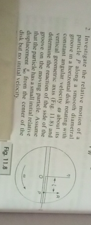 Solved Investigate the relative motion of a particle P | Chegg.com