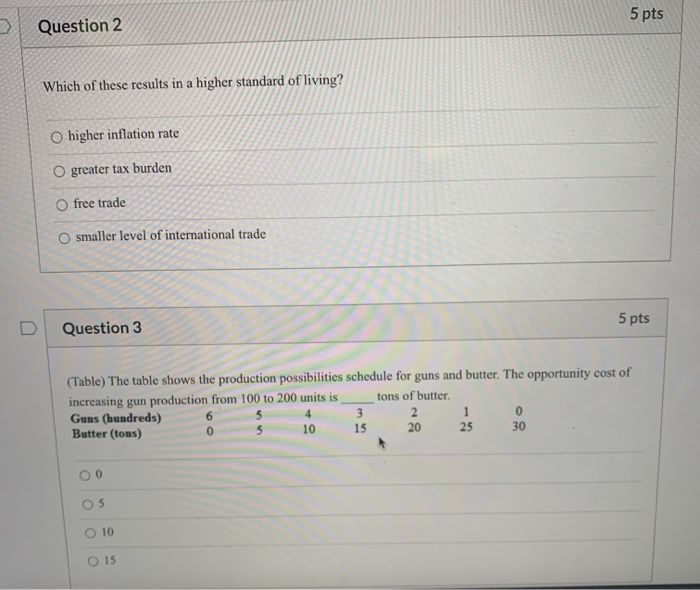 Solved Question 1 5 pts (Figure: Pork and Corn PPF 2) If we | Chegg.com