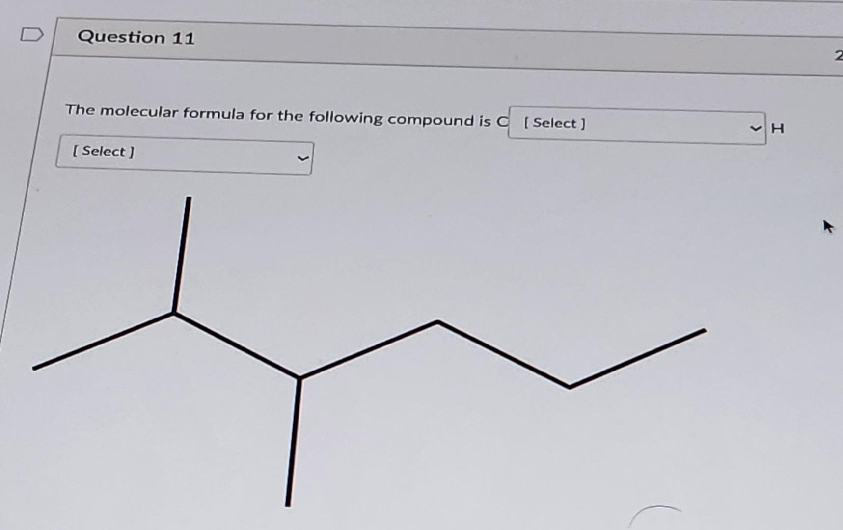 Select the correct name for the compound: | Chegg.com