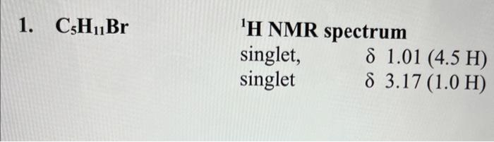 Solved 1. C5H11Br | Chegg.com