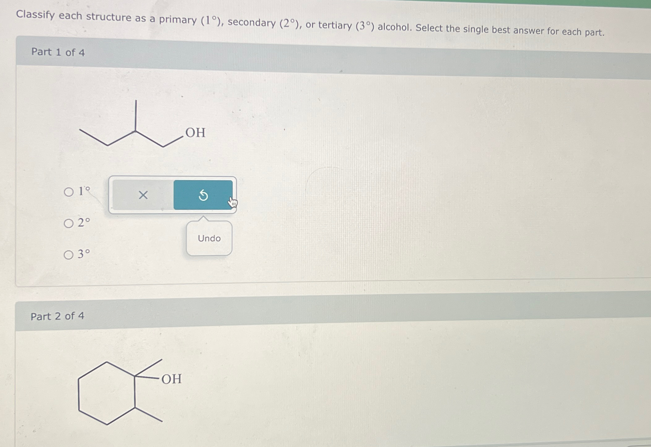 Solved Classify each structure as a primary (1°), ﻿secondary | Chegg.com