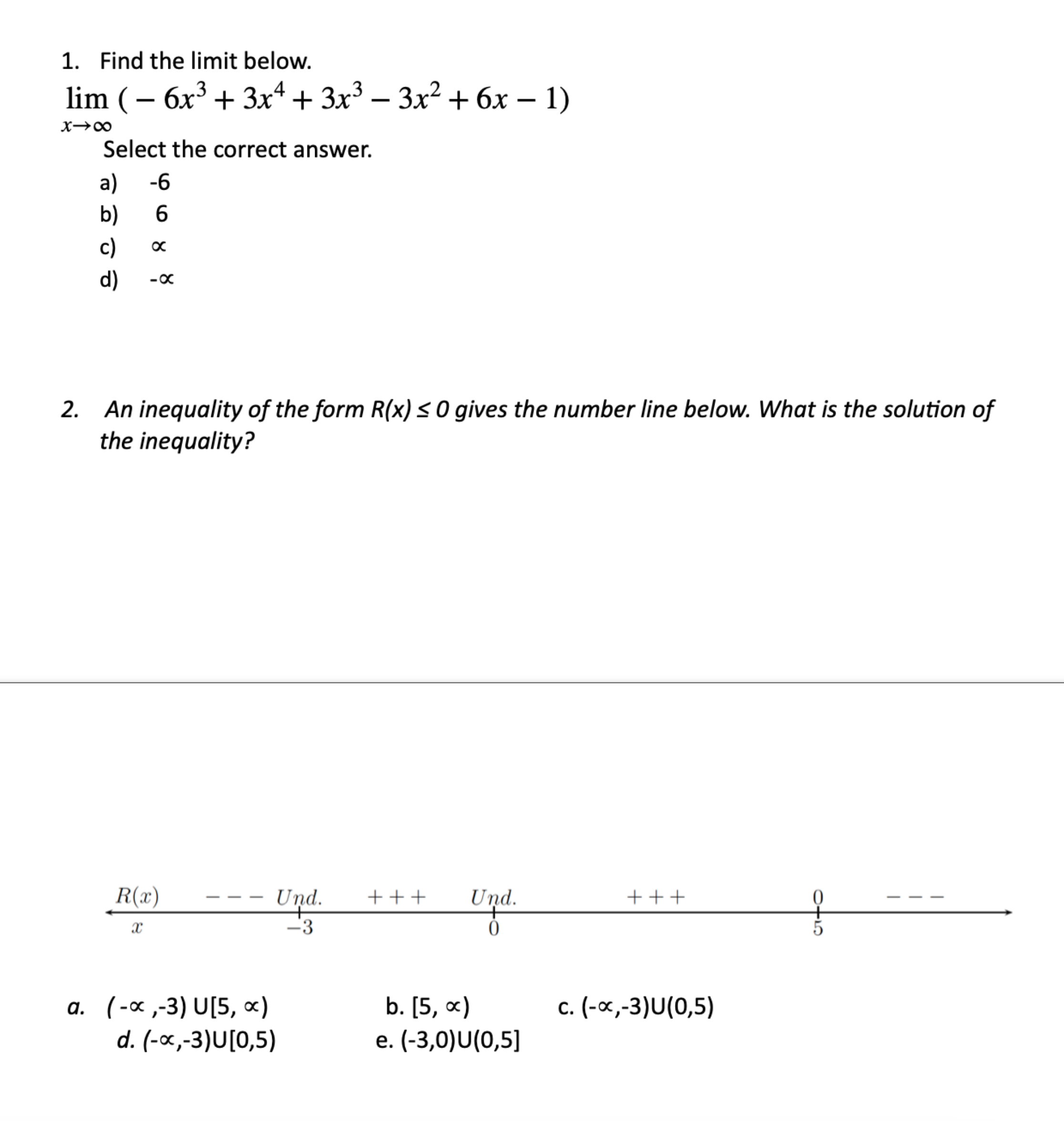 Solved Find the limit | Chegg.com