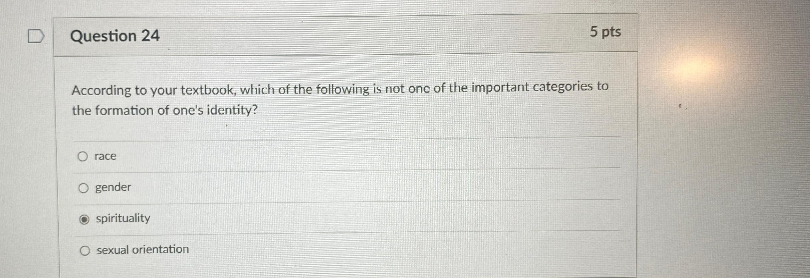 Question 245 ﻿ptsAccording to your textbook, which of | Chegg.com