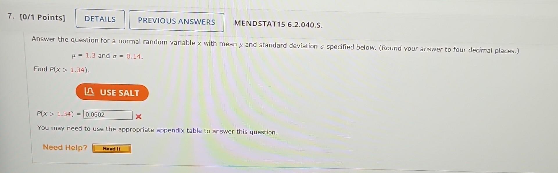 Solved Answer The Question For A Normal Random Variable X 9017