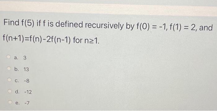 Solved Determine whether the following is a valid recursive | Chegg.com