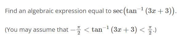 Solved Find an algebraic expression equal to | Chegg.com