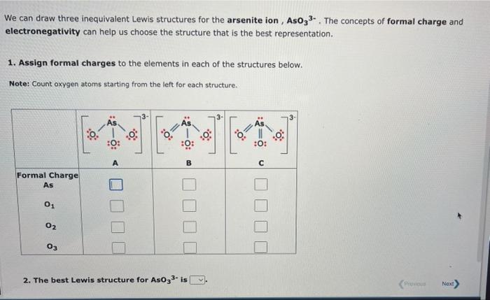 Solved We can draw three inequivalent Lewis structures for | Chegg.com