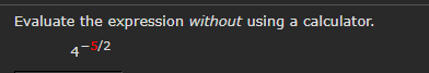 Solved Evaluate the expression without using a | Chegg.com