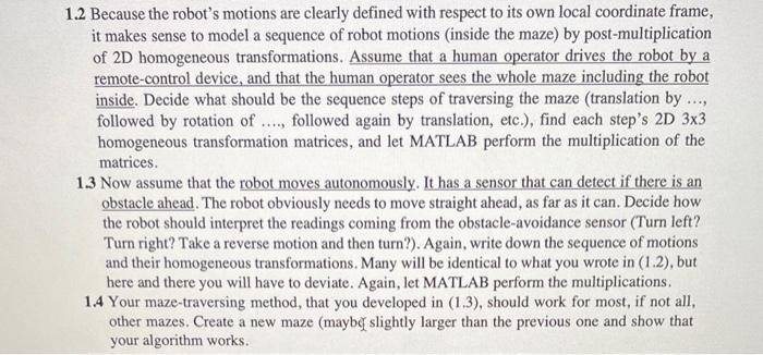 A mobile robotic platform can move only straight | Chegg.com