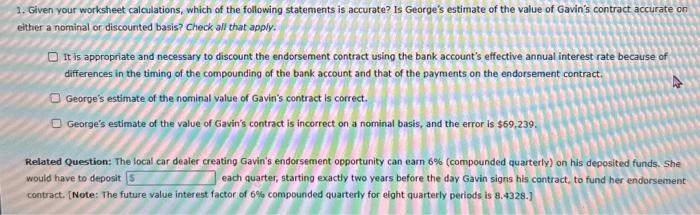 Gavin Goldenarm's Contract Evaluation Worksheetin | Chegg.com