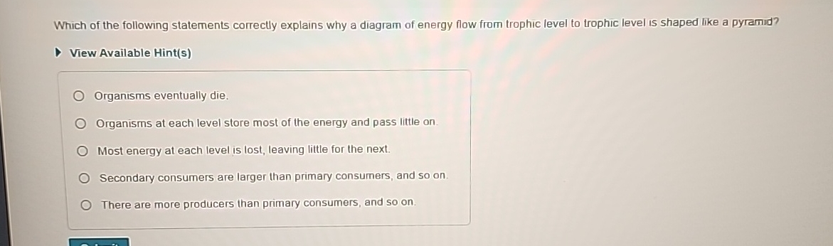Solved Which of the following statements correctly explains | Chegg.com
