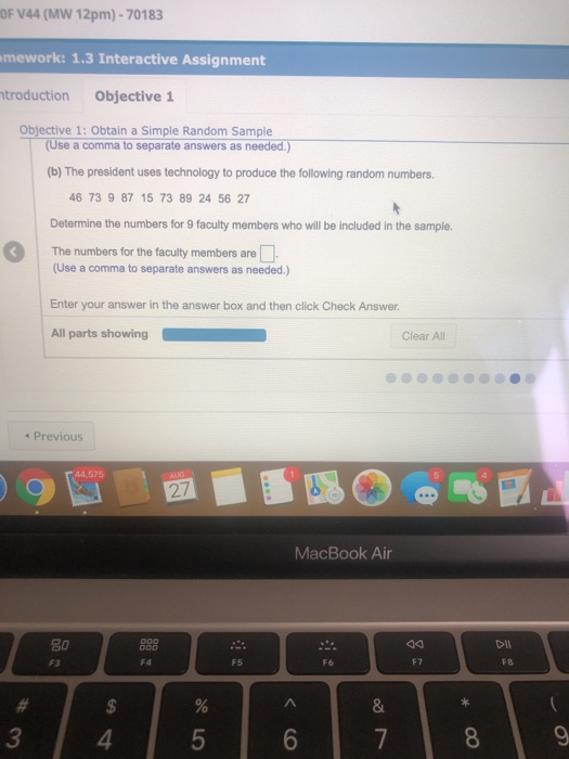 Solved OF V44 (MW 12pm) - 70183 amework: 1.3 Interactive | Chegg.com