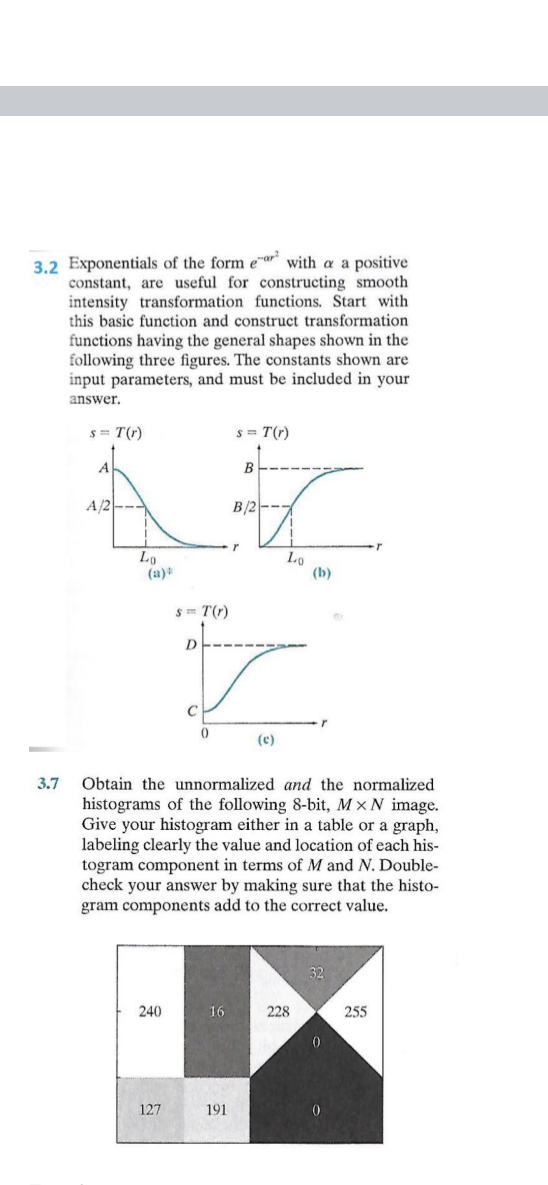 Solved 3.2 ﻿Exponentials of the form e-αr2 ﻿with α ﻿a | Chegg.com