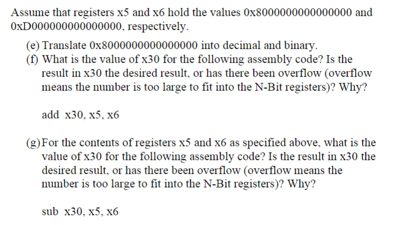Solved Assume that registers x5 ﻿and x6 ﻿hold the values | Chegg.com