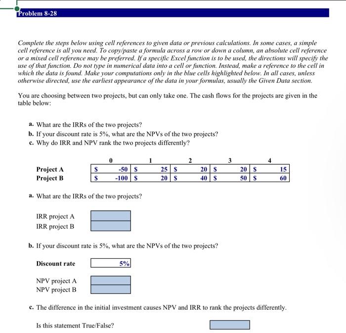 I want to learn how to solve it in Excel rather than | Chegg.com