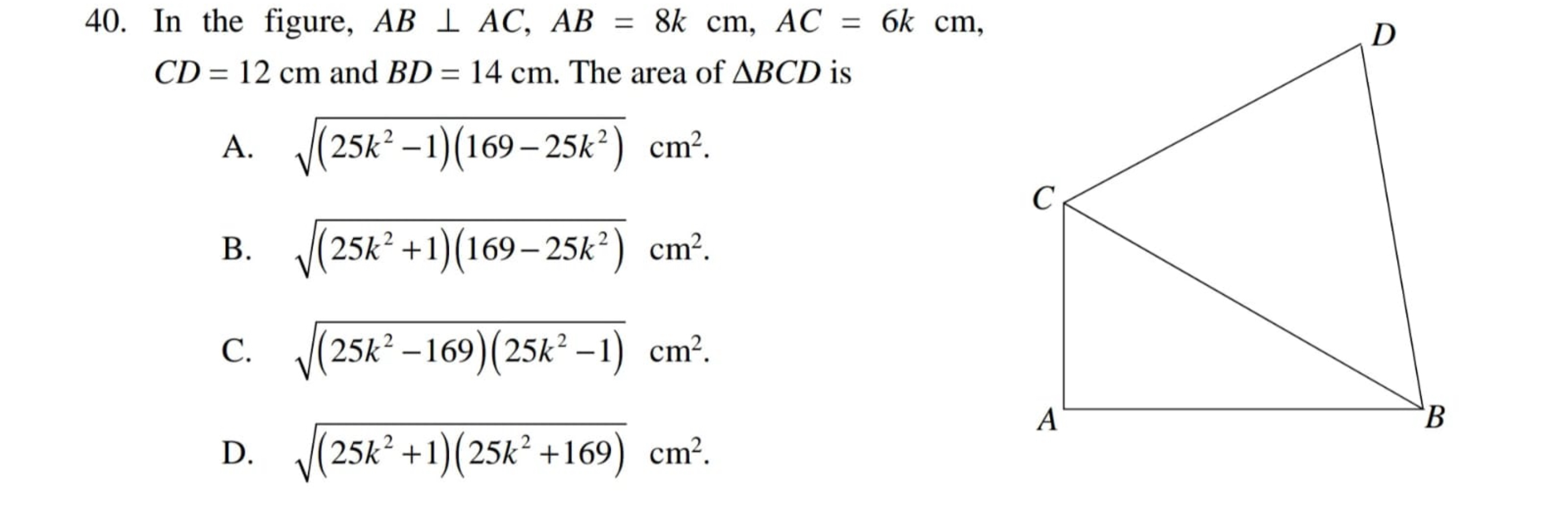 Solved In the figure, AB ﻿Is perpendicular to | Chegg.com