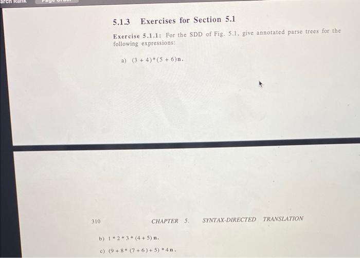 Solved 5.1.3 Exercises for Section 5.1 Exercise 5.1.1: For | Chegg.com