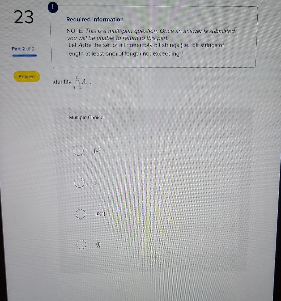 Solved Required information NOTE: This is a multi-part | Chegg.com