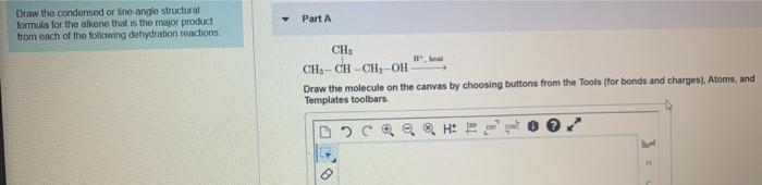 Solved Part A Draw the condensed or line-angle structural | Chegg.com