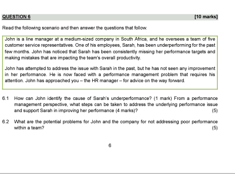 Solved Read the following scenario and then answer the | Chegg.com