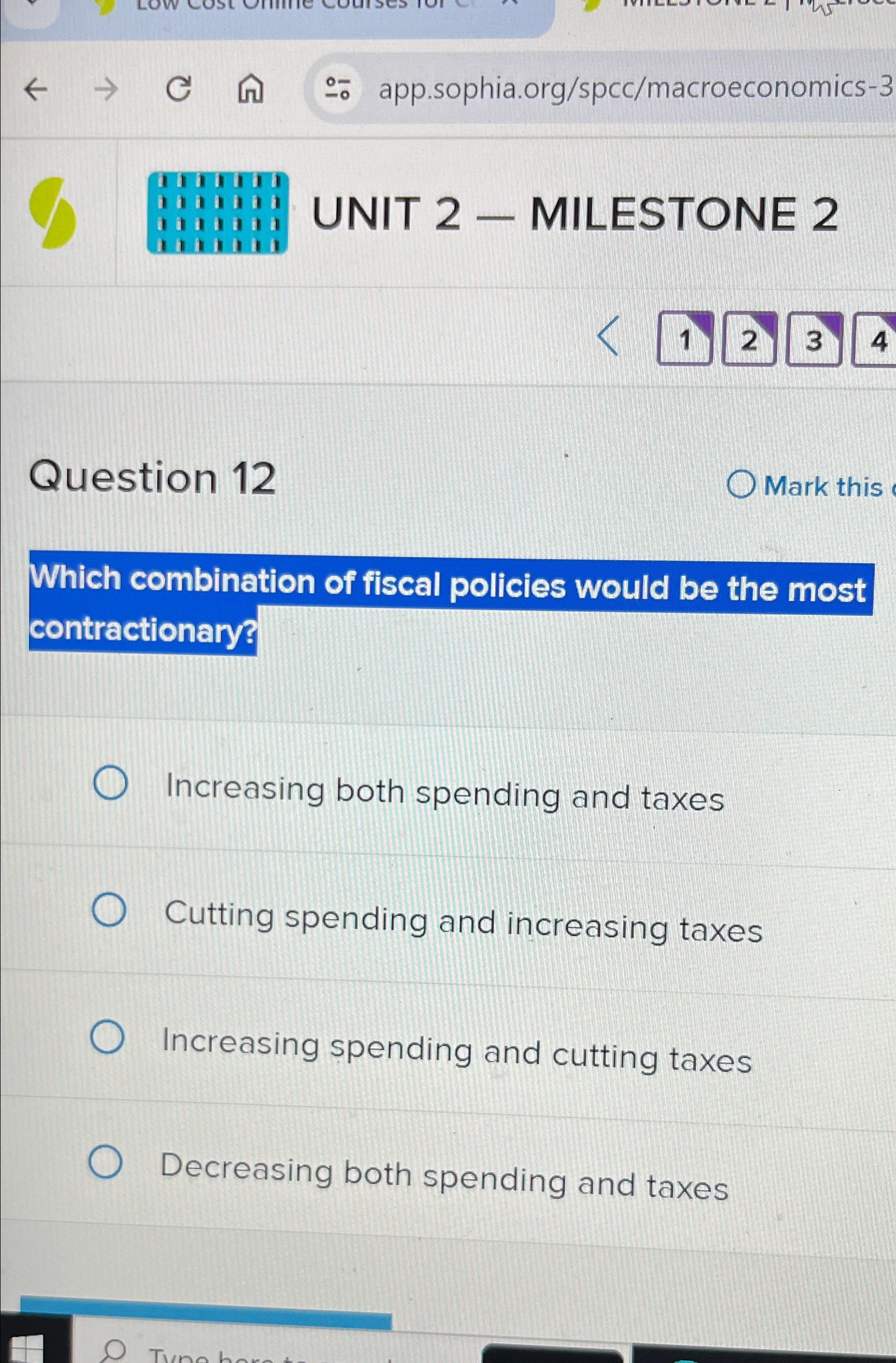 Solved app.sophia.org/spcc/macroeconomics-3UNIT 2q,MILESTONE | Chegg.com