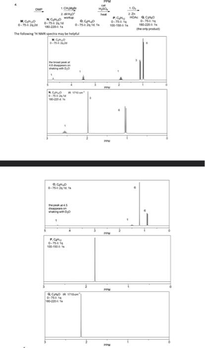 Determine structures of each species in this | Chegg.com