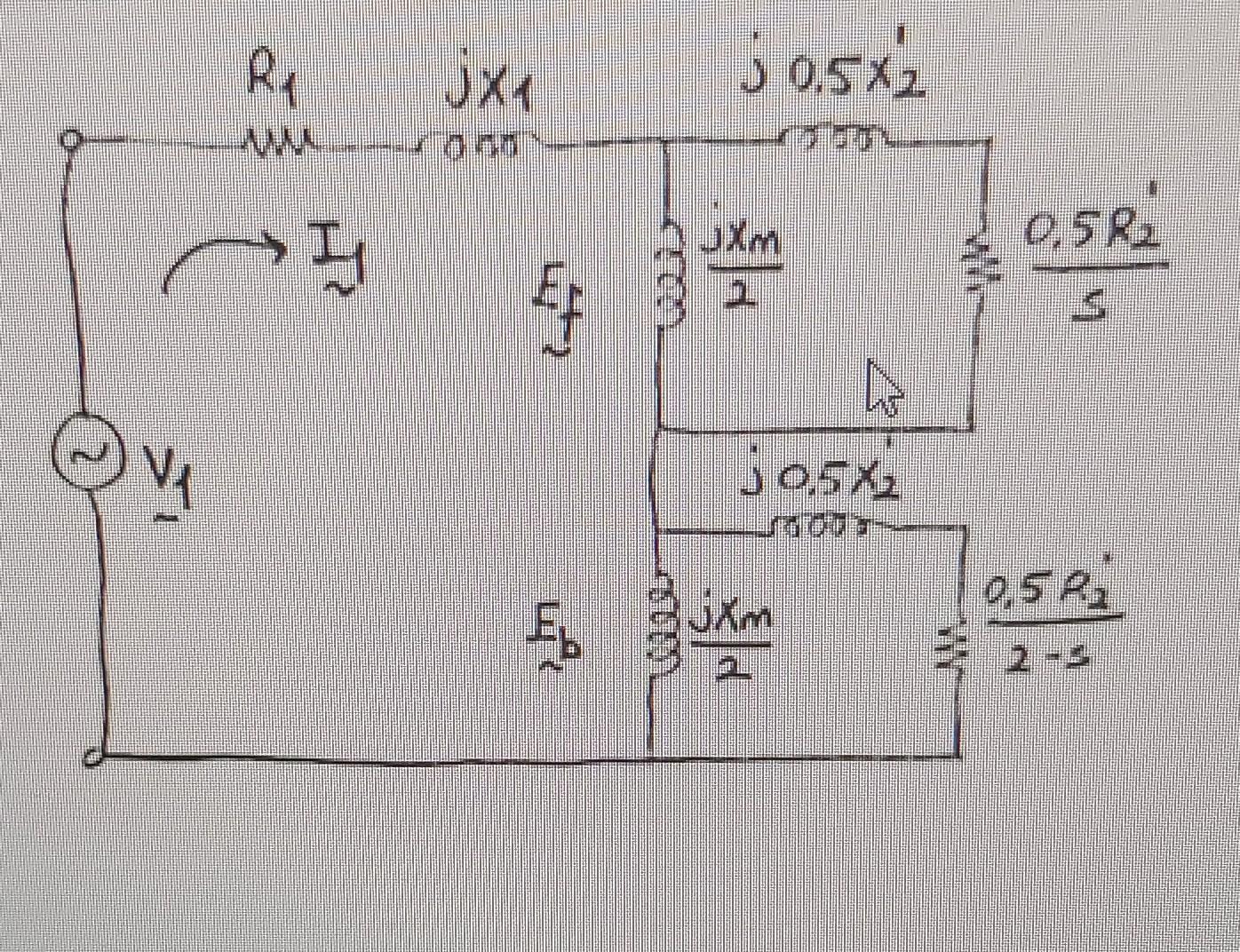 Solved Equivalent circuit parameters of 3BG (HP) 220V, 50Hz, | Chegg.com