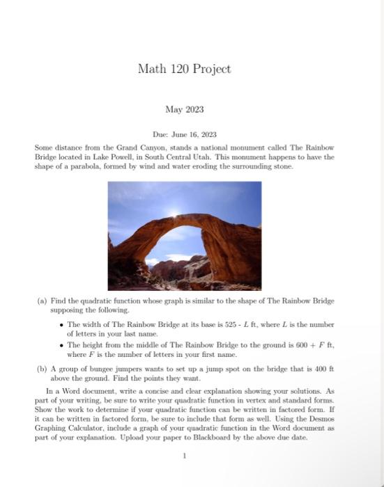 Solved I need help with my Math project is due June 16. It | Chegg.com