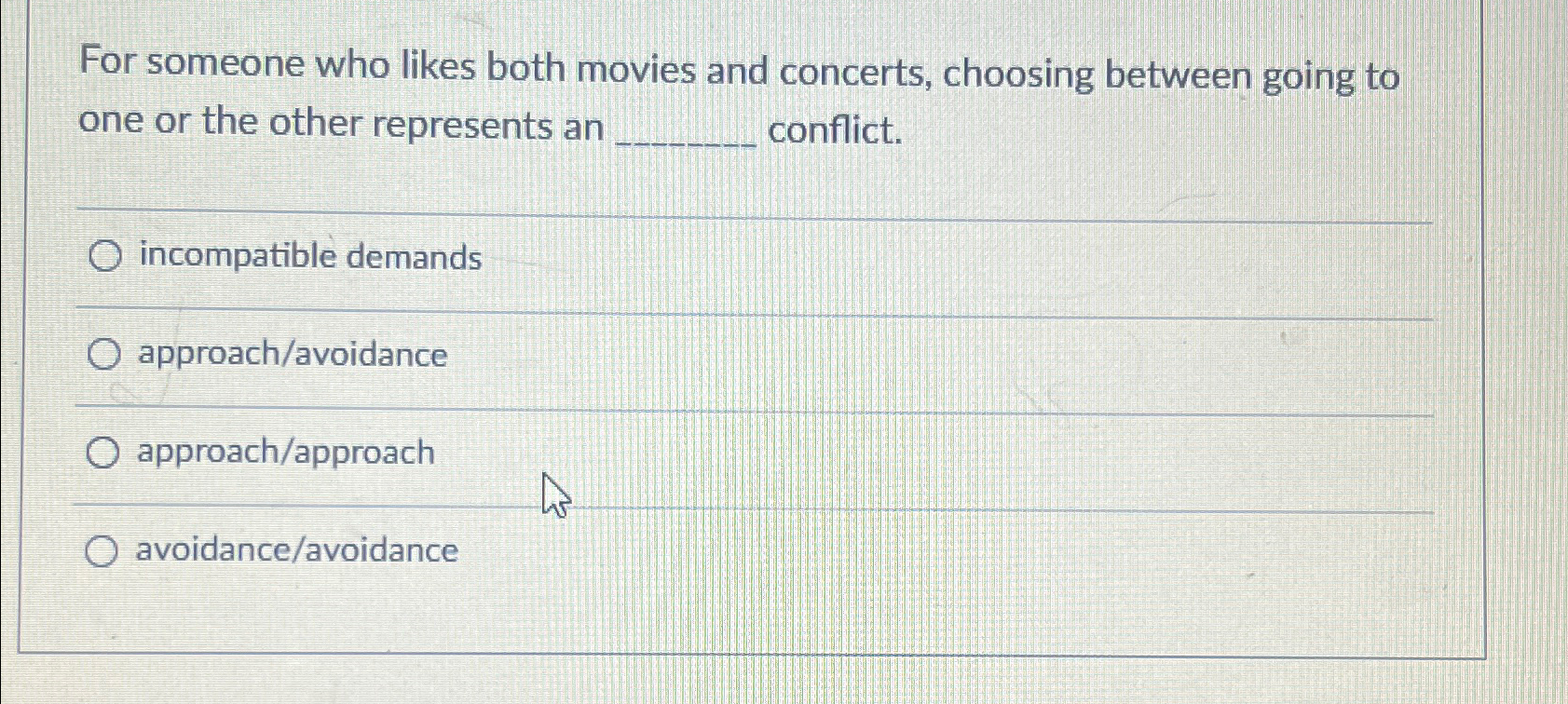 Solved For someone who likes both movies and concerts, | Chegg.com