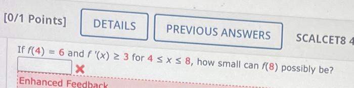 Solved [0/1 Points] DETAILS PREVIOUS ANSWERS SCALCET84 If | Chegg.com