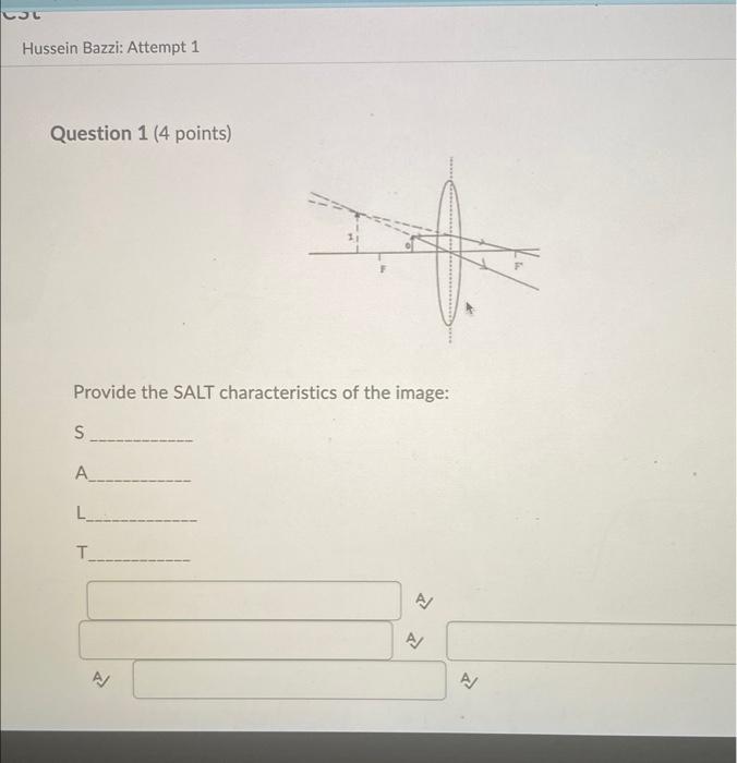 Solved COL Hussein Bazzi: Attempt 1 Question 1 (4 points) | Chegg.com