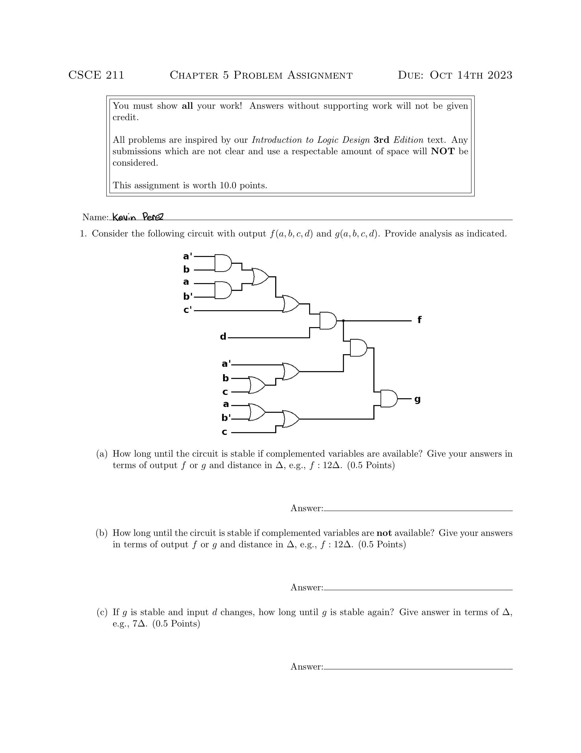 Solved You must show all your work! Answers without | Chegg.com