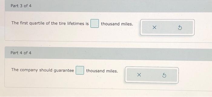 Solved Tire Lifetimes The Lifetime Of A Certain Type Of