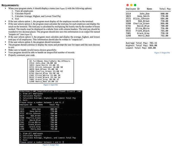 Solved using do- while loop and switch statmentand only | Chegg.com