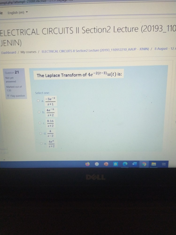 Solved empt.php?attempt=230883&cmid=1315150 paye le English | Chegg.com