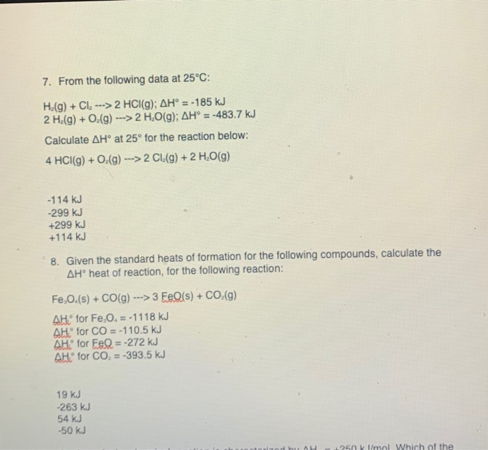 Solved 4. Use the data in the table to calculate the AHf the | Chegg.com