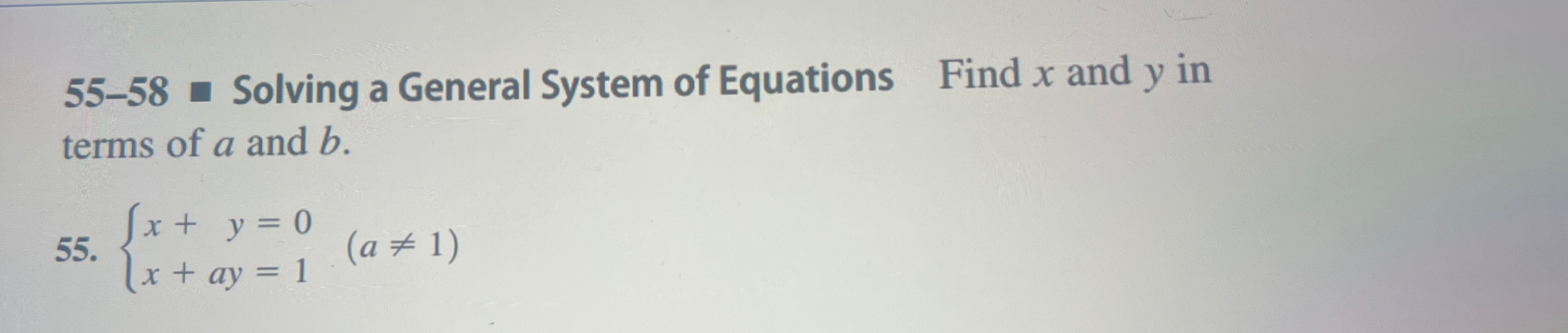 Solved Solving a General System of Equations Find x ﻿and y | Chegg.com