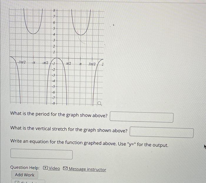 [Solved]: help!!! What is the period for the graph show abov